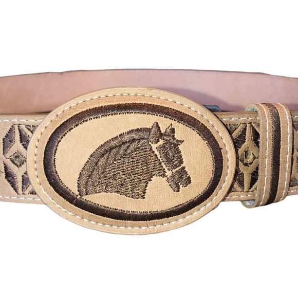 Accessories | Authentic Mexican Leather Embroidered Belt Western Cinto ...